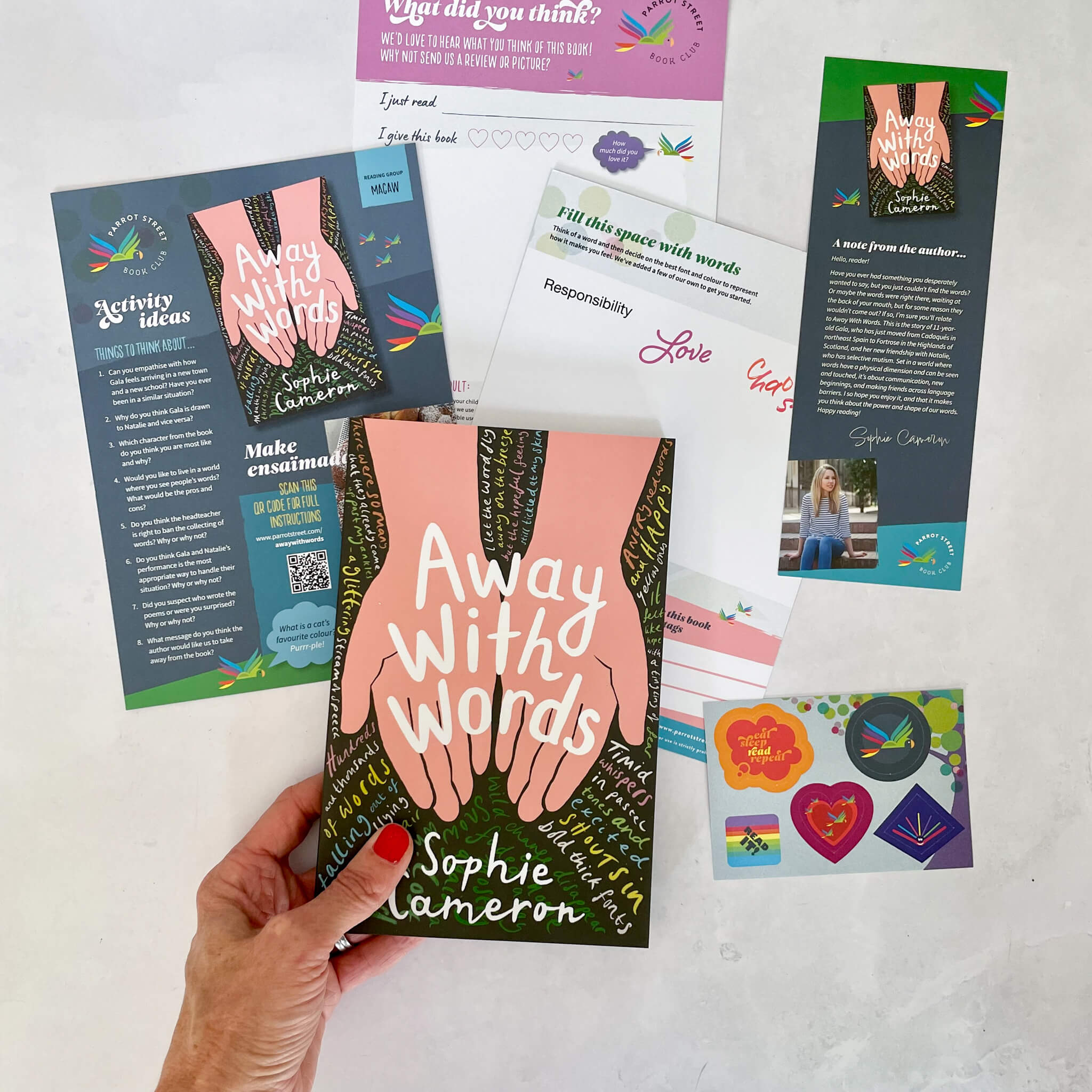 Away With Words book & activities | Parrot Street Book Club