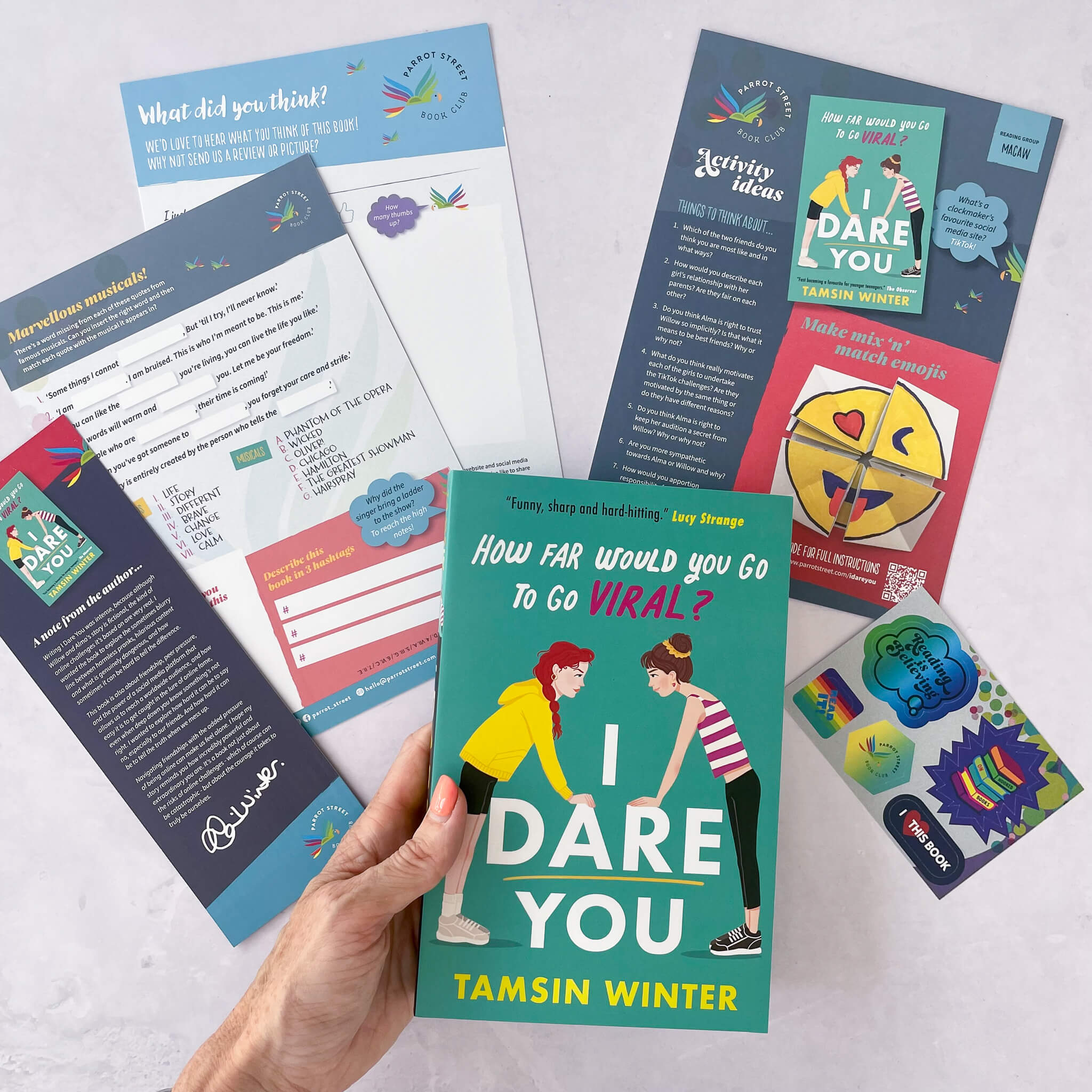 I Dare You book & activities | Parrot Street Book Club