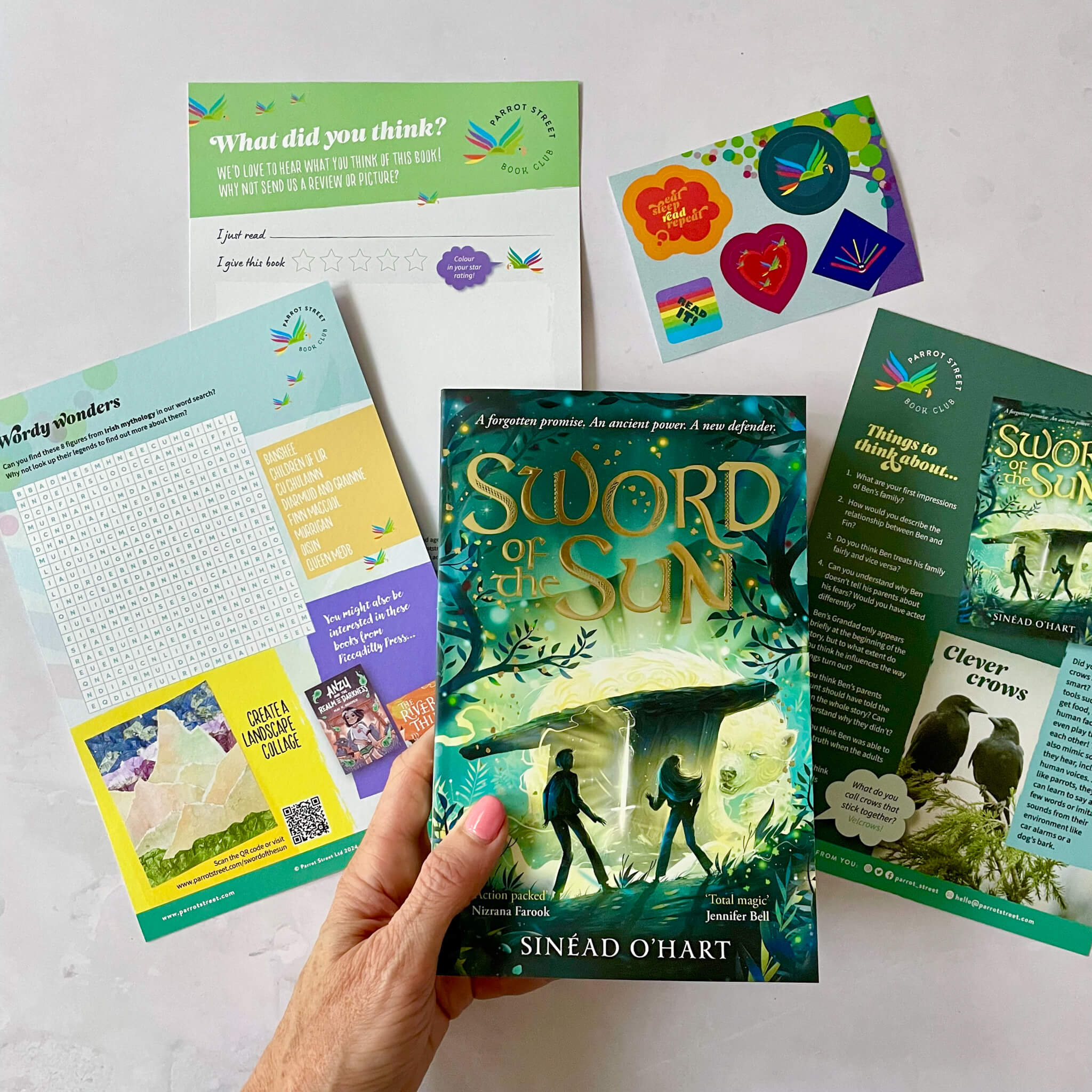 Sword of the Sun book and activity pack | Parrot Street Book Club