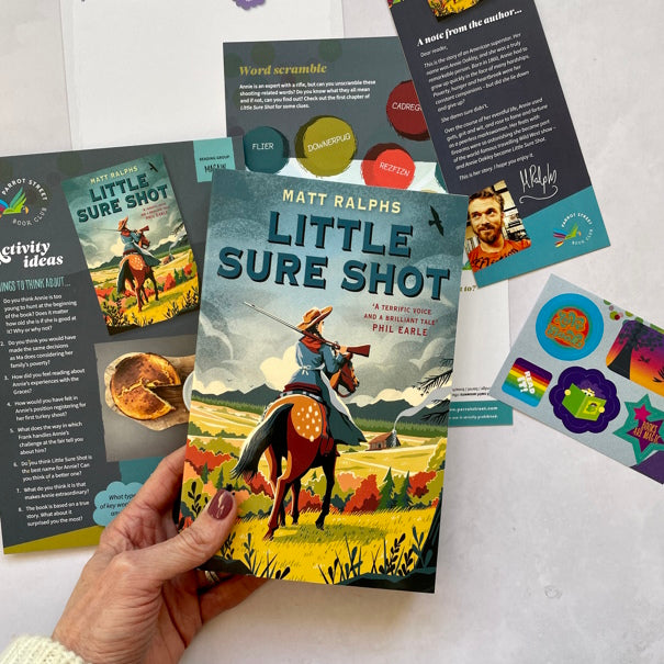 Little Sure Shot book & activities | Parrot Street Book Club
