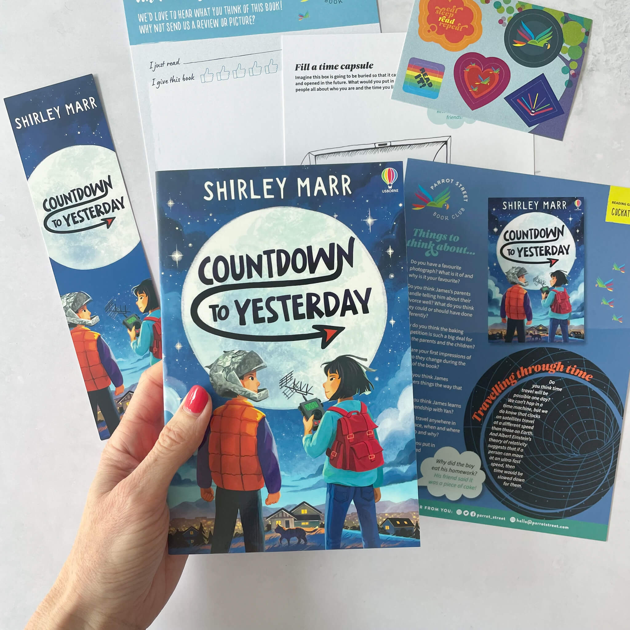 Countdown to Yesterday book and activity pack | Parrot Street Book Club