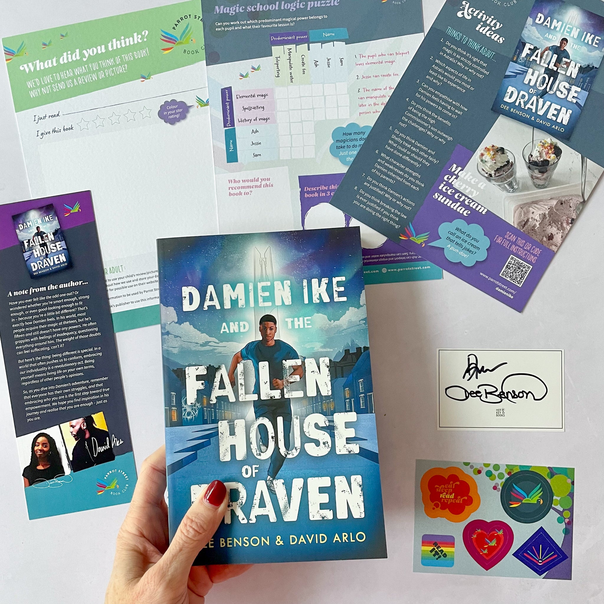 Damien Ike and the Fallen House of Draven book & activities | Parrot ...