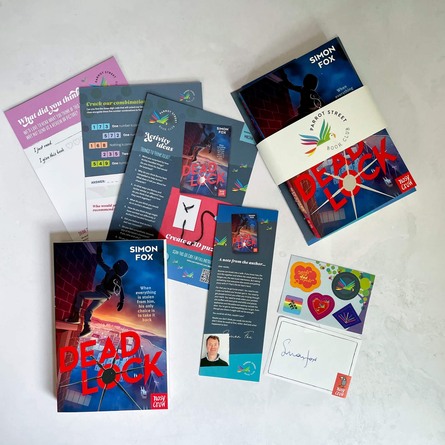 Deadlock book & activities | Parrot Street Book Club