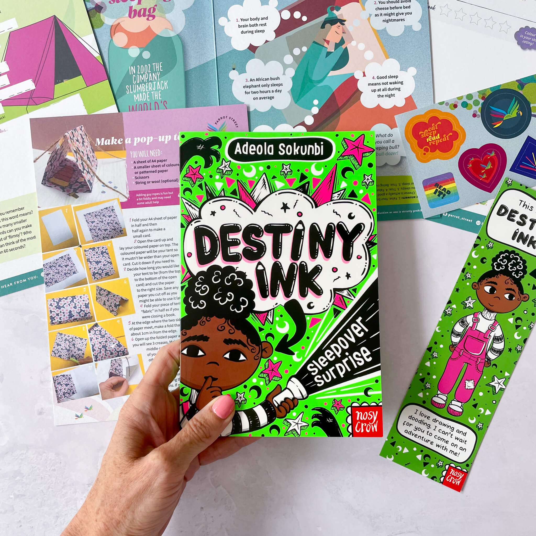 Destiny Ink: Sleepover Surprise book and activity pack | Parrot Street ...