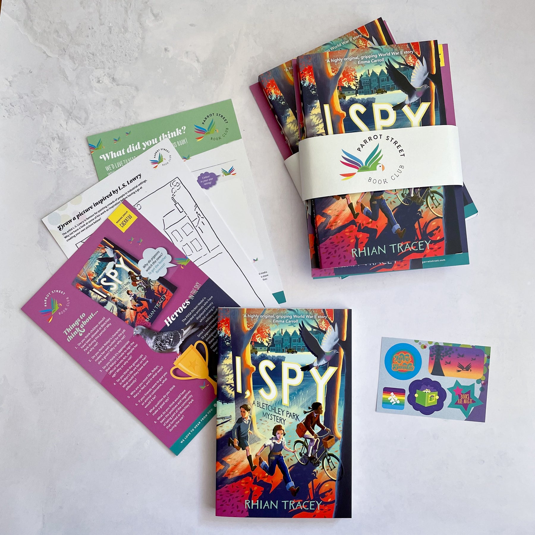 I, Spy book and activity pack | Parrot Street Book Club
