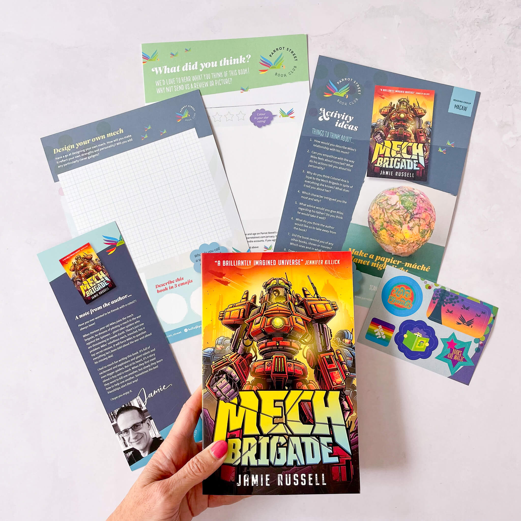 Mech Brigade book & activities | Parrot Street Book Club