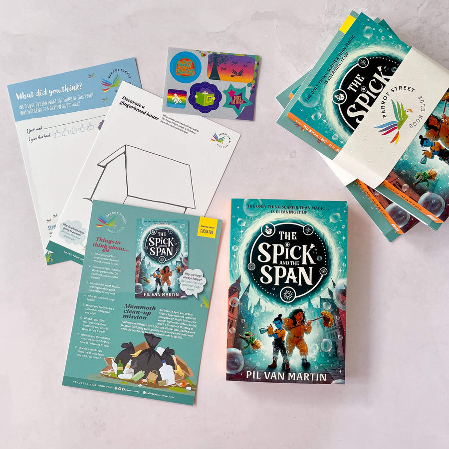The Spick and the Span book and activity pack | Parrot Street Book Club