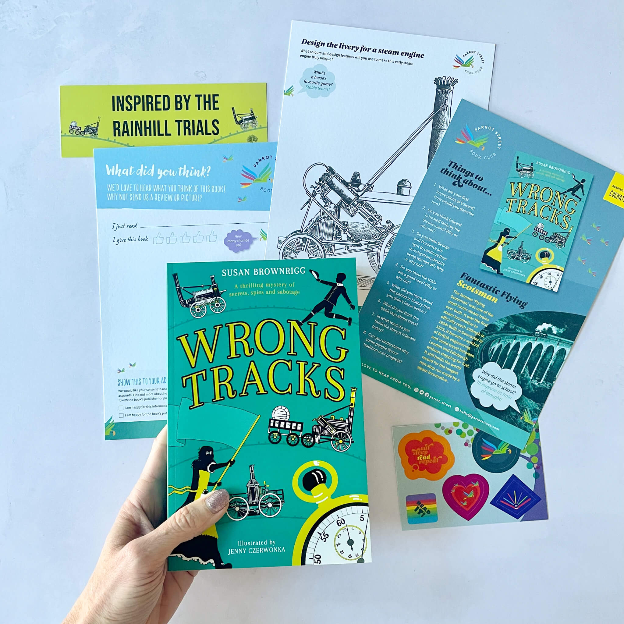 Wrong Tracks book and activity pack | Parrot Street Book Club